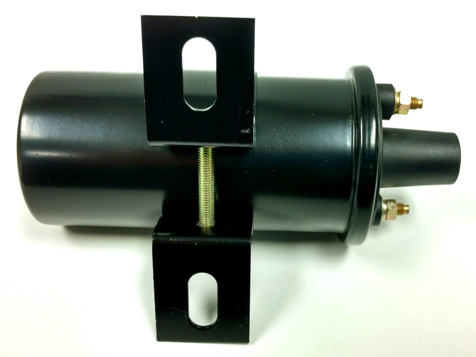 BLACK 40,000 Volt Ignition Coil 12 Volt Street Hot Rat Rod HEI GM Ford ...