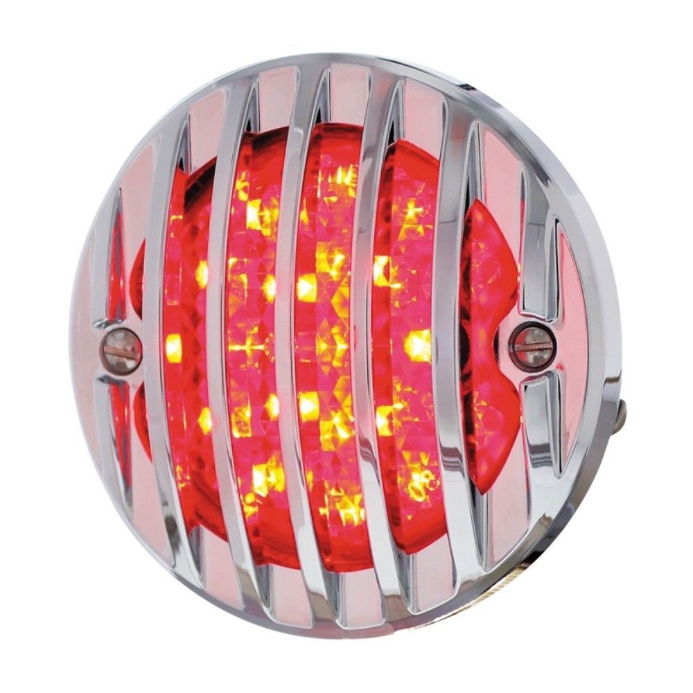 1933-36 Ford 21 LED Tail Light Assembly With Chrome Grille Bezel - L/H ...