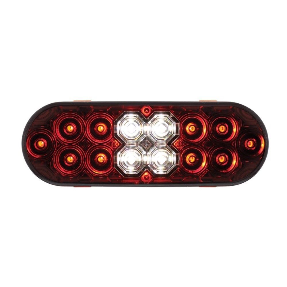 6" Oval Combo Light with 14 LED S/T/T Light & 16 LED Back-Up Light ...