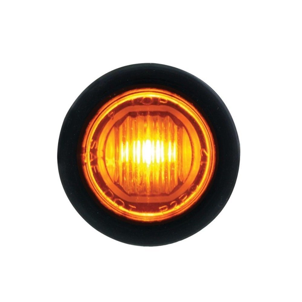 1 SMD LED Mini Clearance/Marker Light - Amber LED/Amber Lens - Truck ...