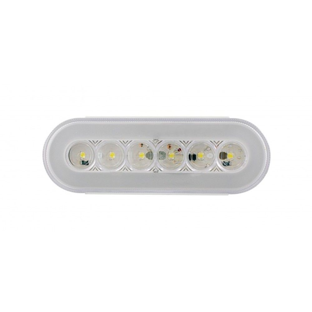6" Oval Back-Up "GLO" Light With 22 Super White LEDs | Pirate Mfg