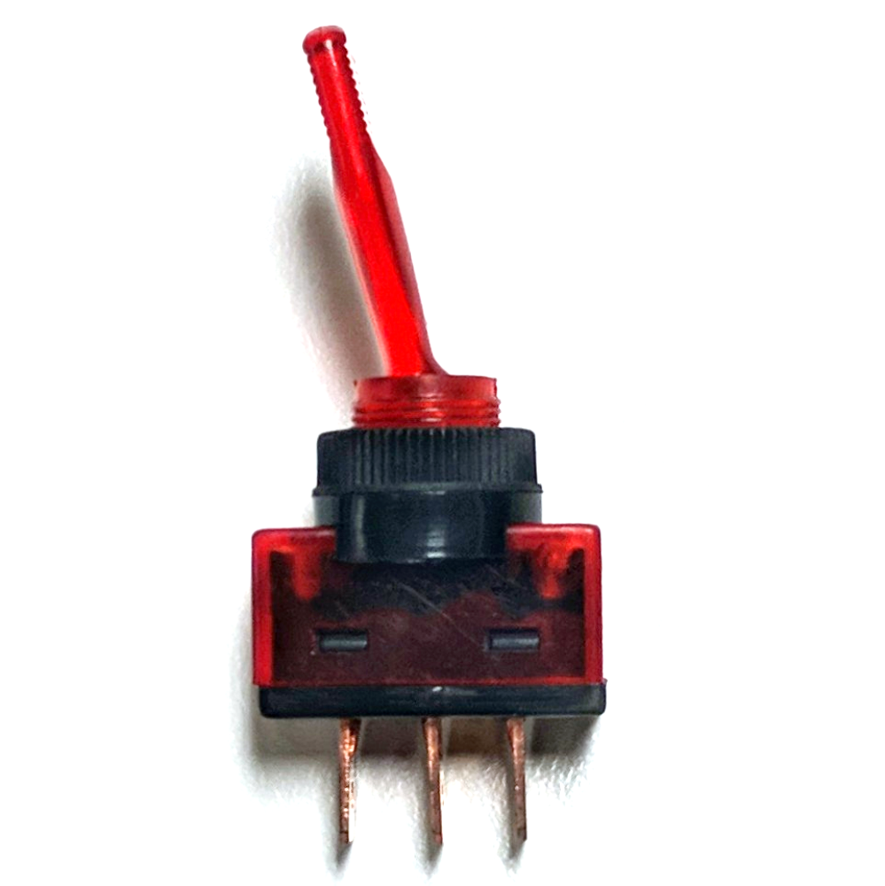 United Pacific Red Glow 20 Amp Toggle Switch - Single Throw | Pirate Mfg