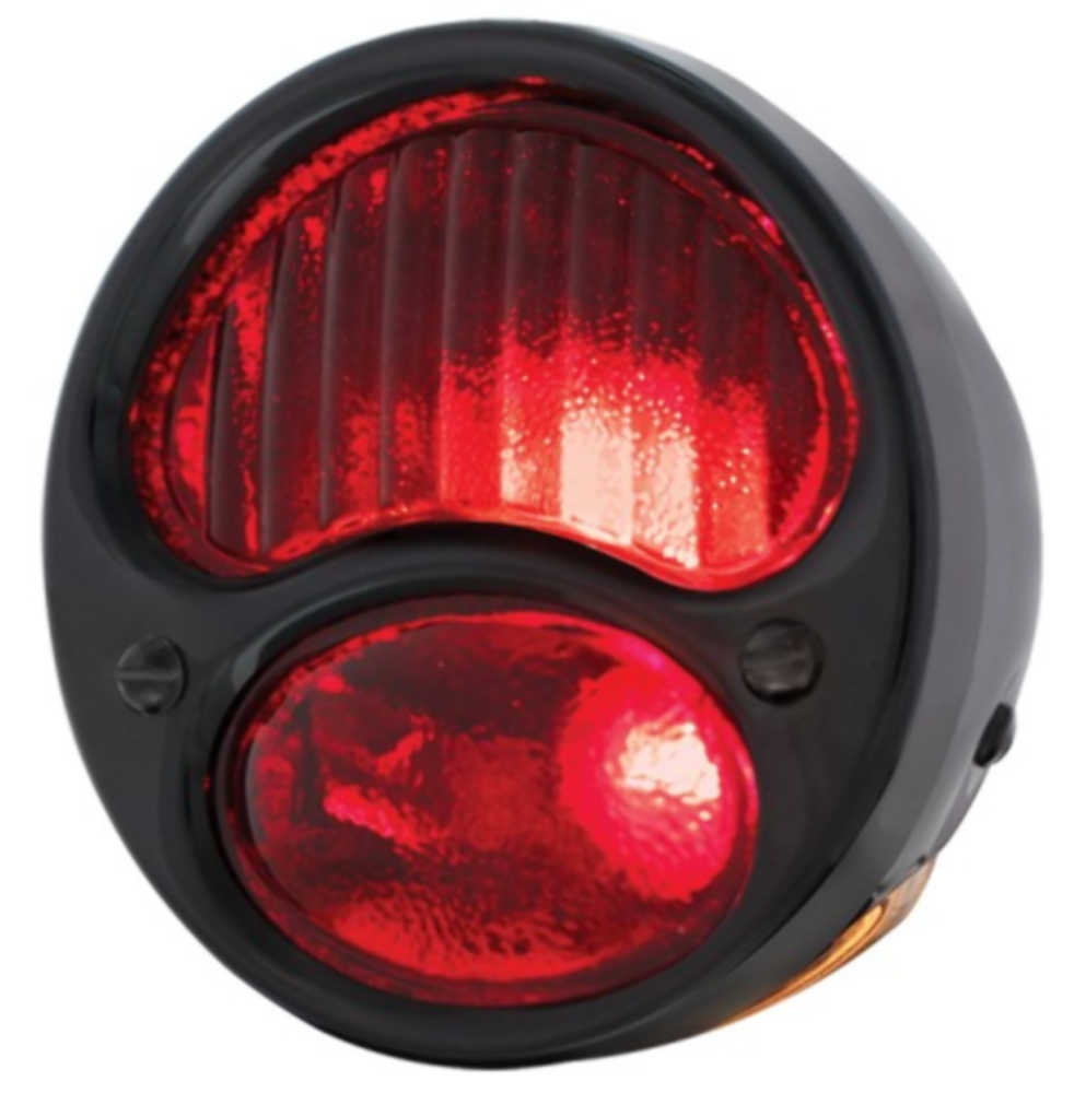 INCANDESCENT TAIL LIGHT WITH ALL BLACK HOUSING - Left, Fits 1928-31 ...