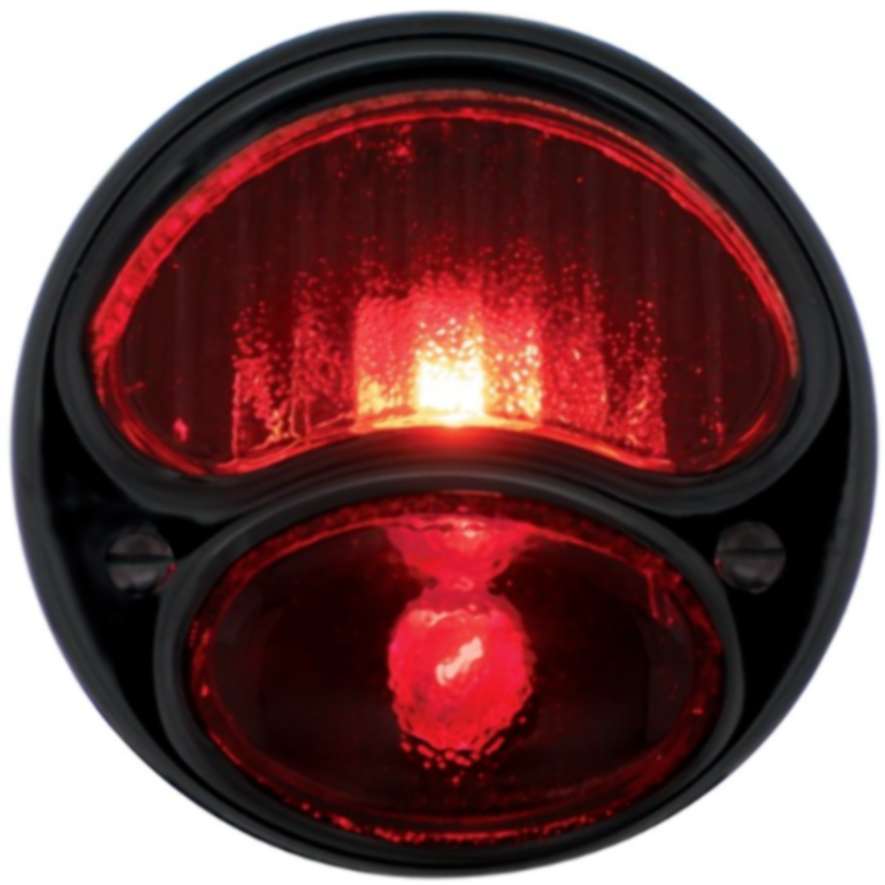TAIL LIGHT WITH ALL BLACK HOUSING - R/H, Fits 1928-31 INCANDESCENT FORD ...