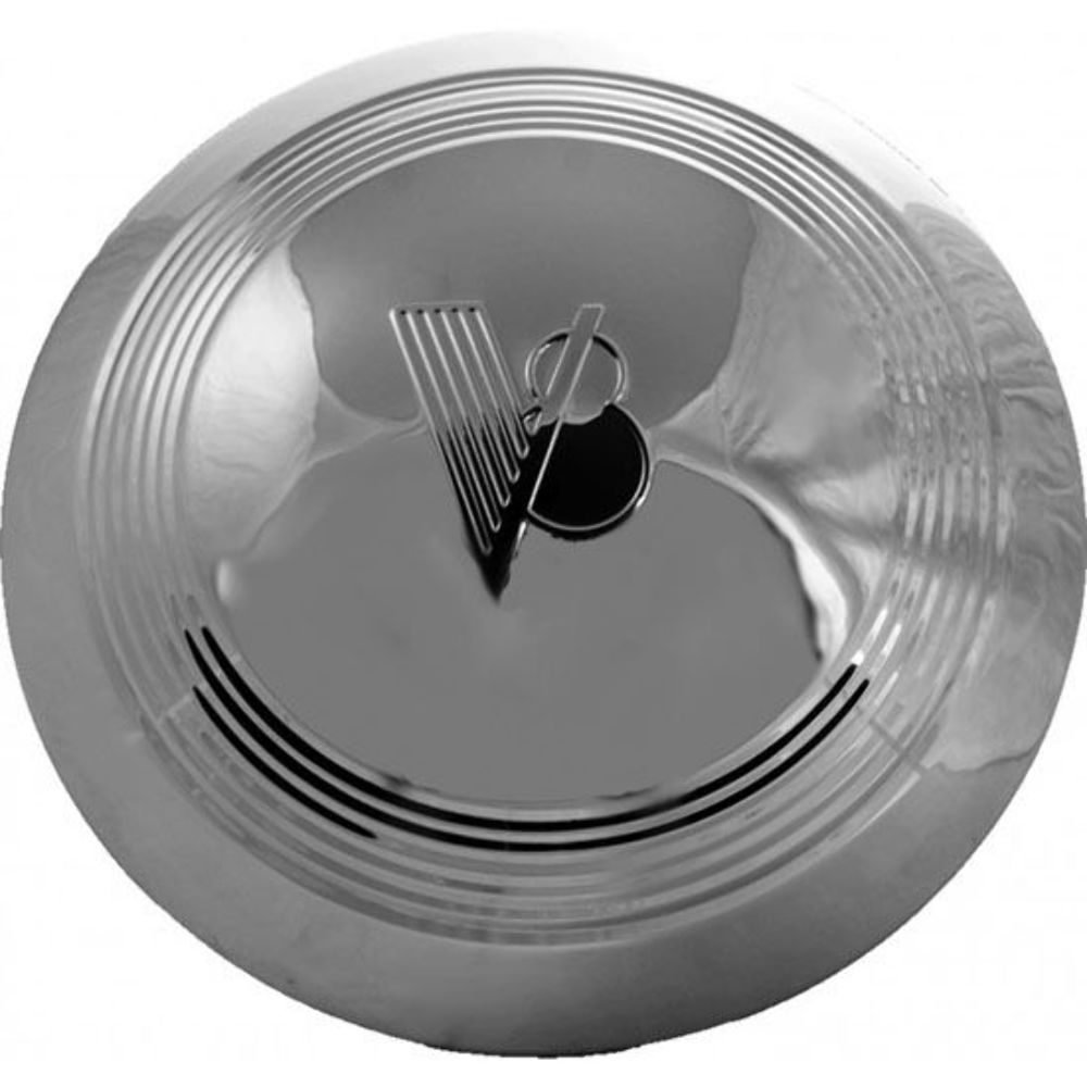 1940-41 Stainless Steel V8 Standard Car & Pick-Up Hub Cap | Pirate Mfg