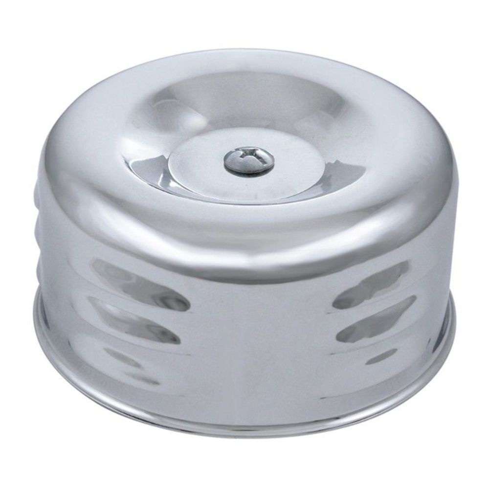 Chrome Louvered Low Profile 2-5/8" Neck Air Cleaner Vintage Hot Rat Rod ...