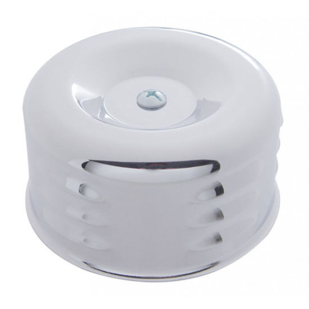 Chrome Louvered 2-5/8" Neck Air Cleaner Vintage Rat Rod Gasser Hot Rod ...