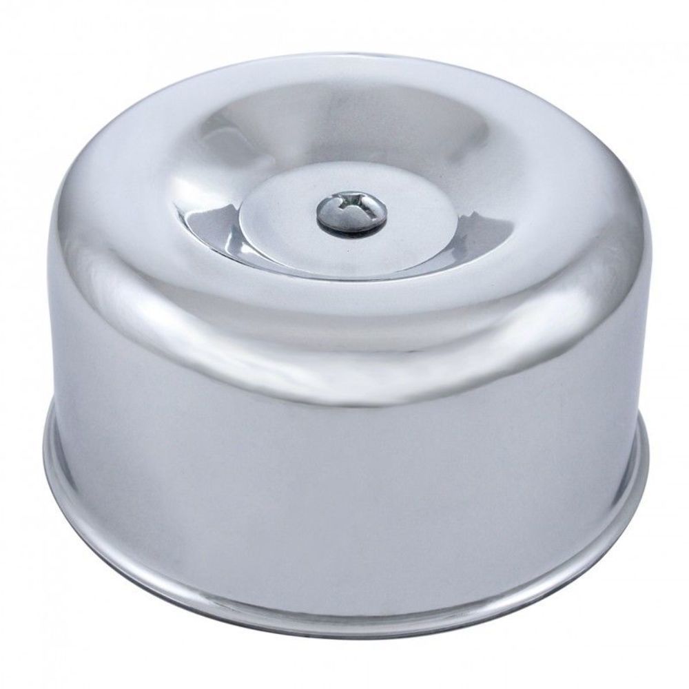 Smooth Chrome Standard Base 2-5/8" Neck Air Cleaner Vintage Hot Rat Rod ...