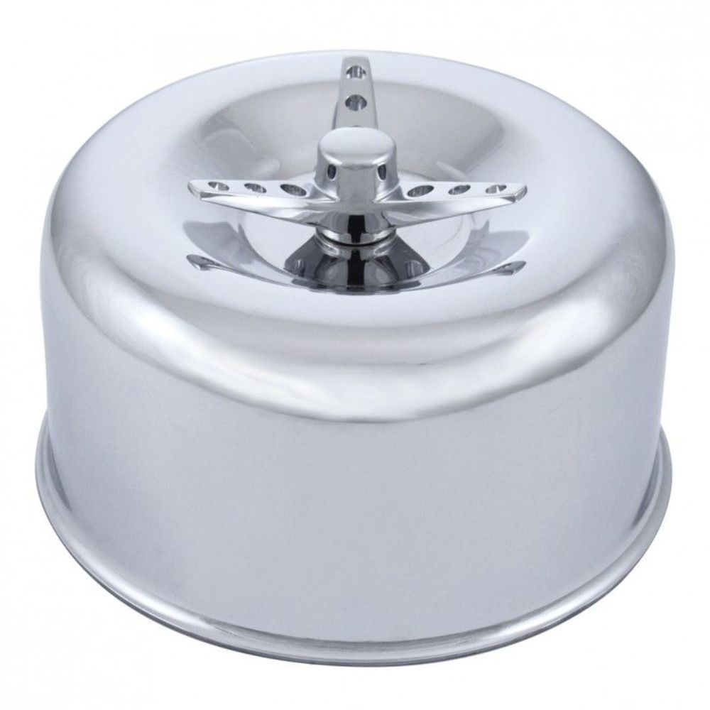 Chrome Low Profile 2-5/8" Air Cleaner w/ 3 Wing Bolt Vintage Hot Rat ...