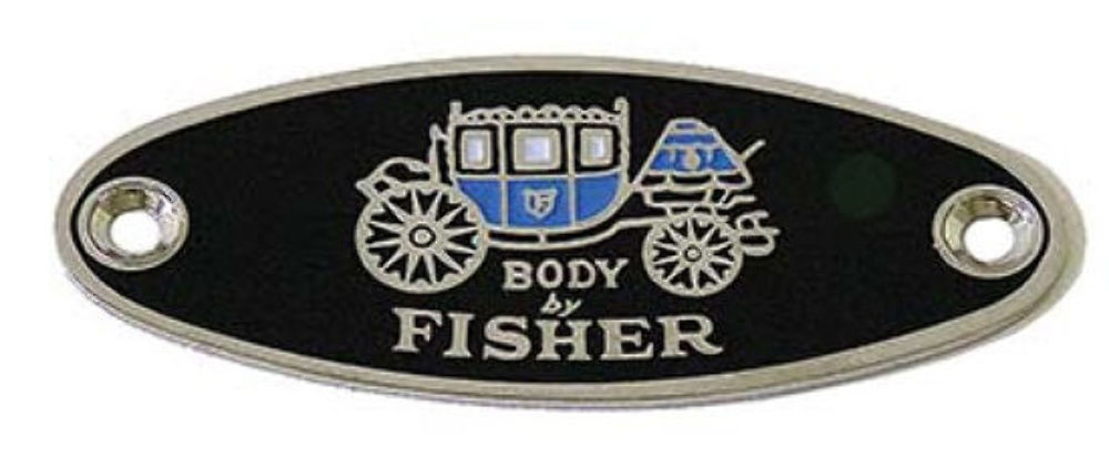 Tag Emblem, 1933-39 Body By Fisher, Each, Compatible with Chevy, Hot ...