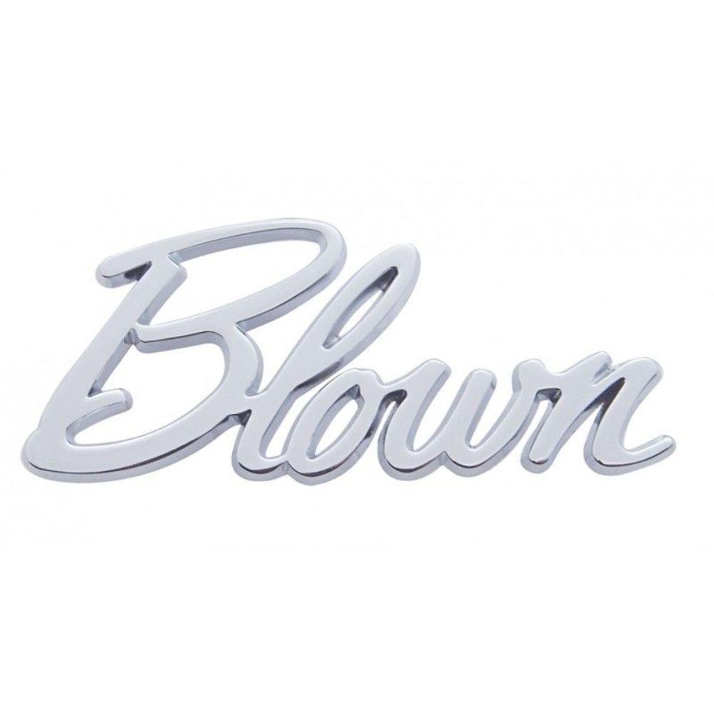 Chrome "Blown" Emblem / Script Universal Fit Show Car Street Rat Hot ...