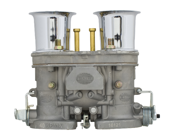 EMPI 40 HPMX Carb Only, w/Chrome Velocity Stacks for Dual Carb Set-Ups ...