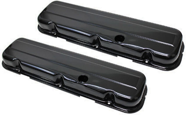 Chevy Big Block BBC V8 Short Black Valve Covers 396 427 454 502 1965 ...