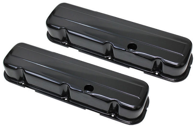 Chevy Big Block BBC V8 Tall Black Valve Covers 396 427 454 502 1965 ...
