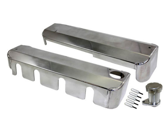 Chevy LS Style Fabricated Polished Aluminum Valve Ignition Coil Covers ...