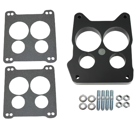 1" Phenolic Carburetor Spacer, Quadrajet 4-BBL Hole Ported w/ Gaskets ...