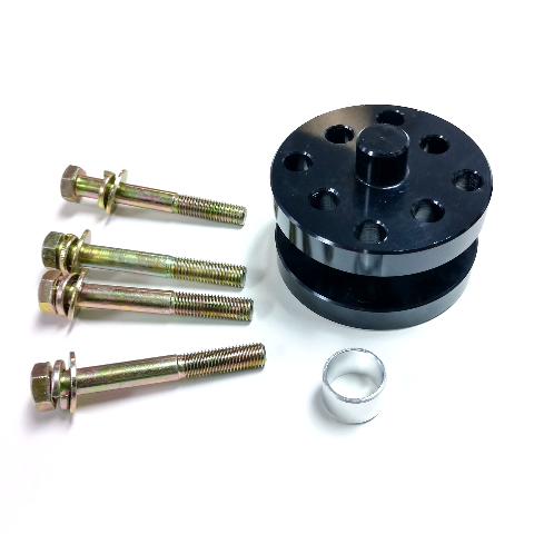 1.5" Billet Black Aluminum Universal Fan Spacer, Fits Ford/Chevy SBC ...