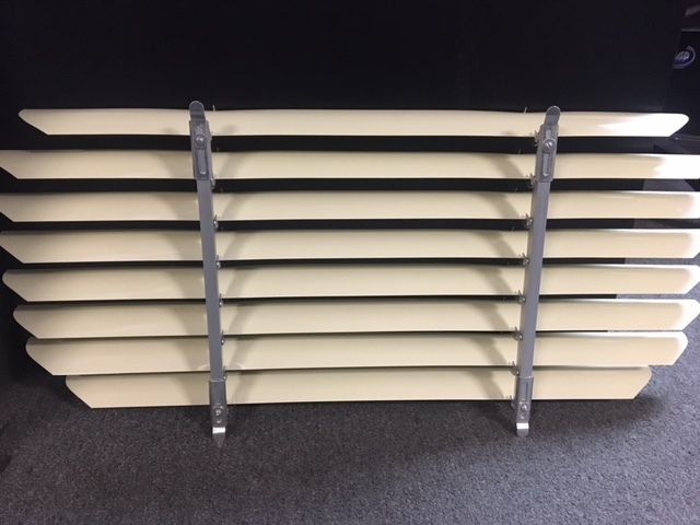 VW 1972-1978 Beetle Bug Vintage Venetian Rear Window Louvered Blinds ...