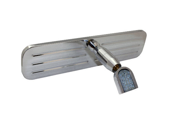 Hot Rod Polished Aluminum Ball Milled 9-1/4 Inch Rear View Mirror ...