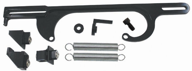 Black Billet Aluminum Throttle Cable Bracket SBC BBC V8 Holley 4150 ...