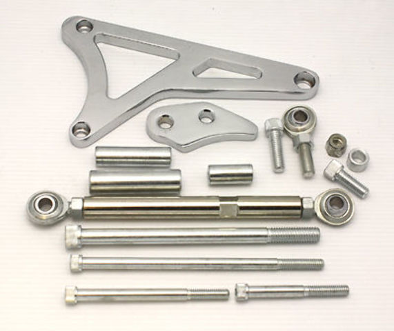 FORD 351W WINDSOR 351 W CHROME/ALUMINUM ALTERNATOR BRACKET | Pirate Mfg