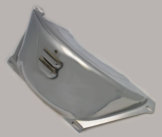 Chrome Flywheel Dust Cover, Fits Chevy/GM Turbo 350-400 | Pirate Mfg