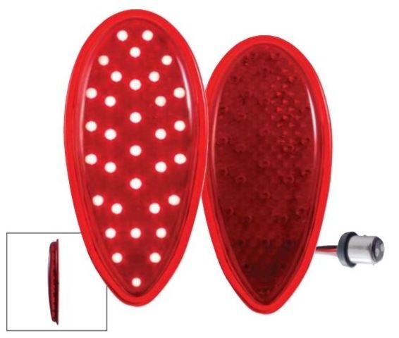 UPI FTL3839NTLED 1938-39 Ford LED Tail Light w/ New Original Style Lens ...