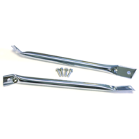 Chrome Radiator Support Bars, Fits Chevy Camaro 1970-1981 | Pirate Mfg