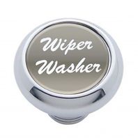 Chrome Aluminum "Wiper/Washer" Dash Knob With Silver Aluminum Sticker ...