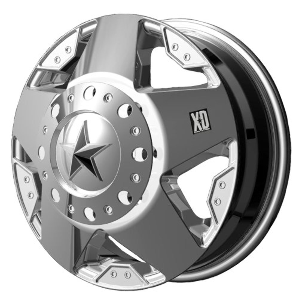 XD Series by KMC Wheels XD775 Rockstar Triple Chrome Plated Dually ...