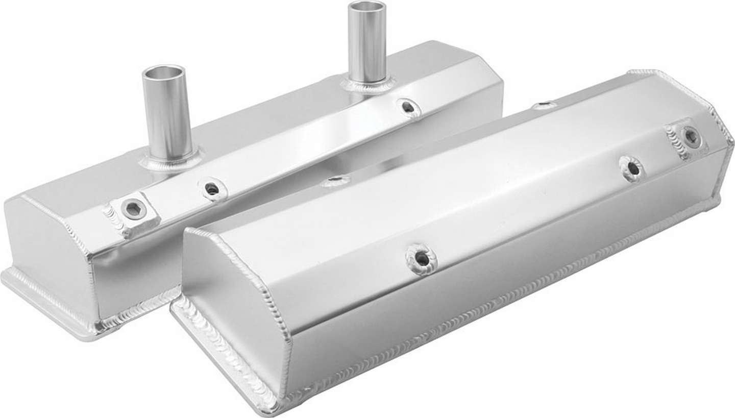 Valve Cover - Tall - Breather Tubes - Fabricated Aluminum - Natural ...