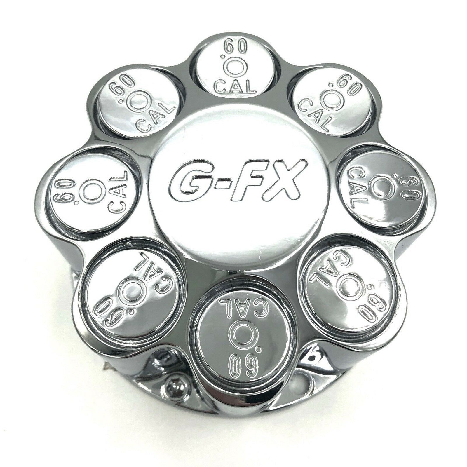 G-FX Chrome Wheel Center Cap .60 Cal 3.75" OD Bolt On 689C03 S1102-02 ...