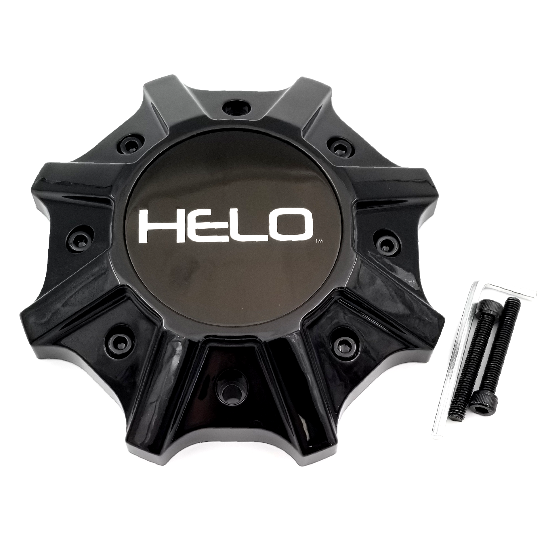 Helo Gloss Black Bolt On HE909 Wheel Center Cap 6256L215-B001 | Premium ...