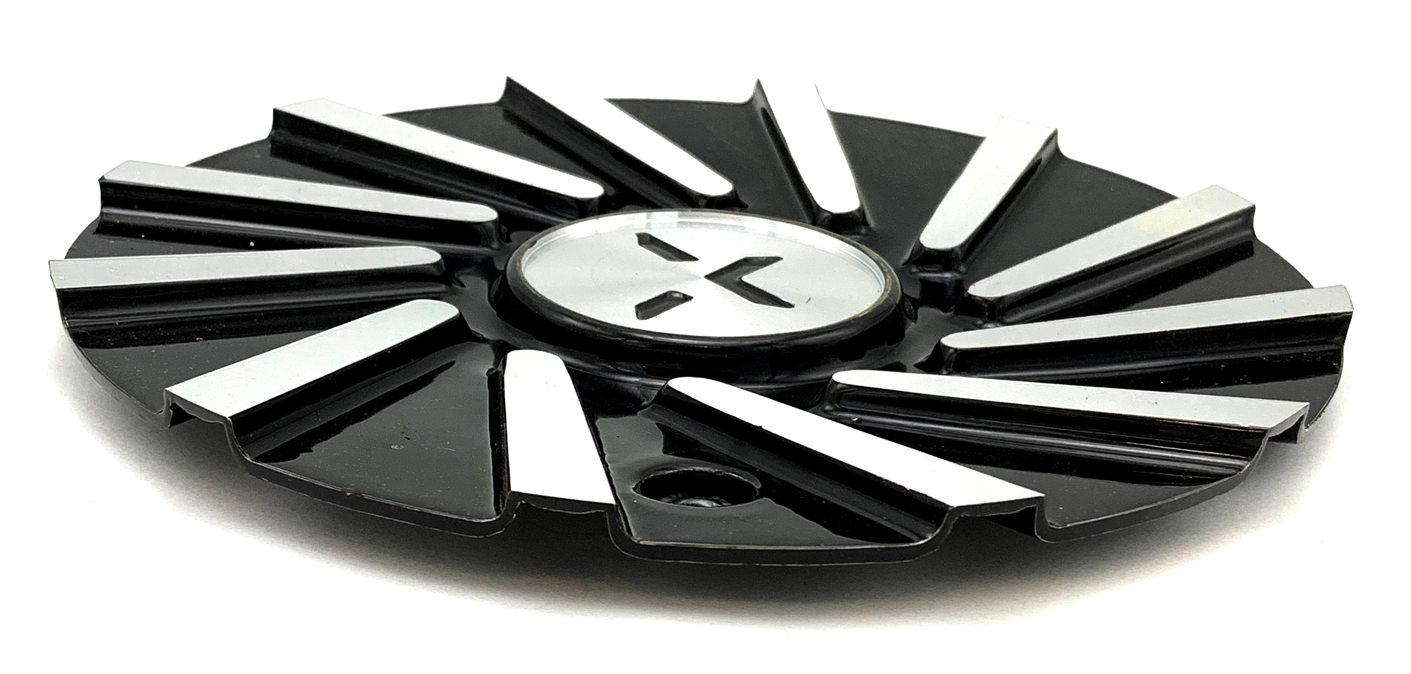 Starr Alloys Black & Machined Bolt-On Wheel Center Cap P/N: C954-4 ...