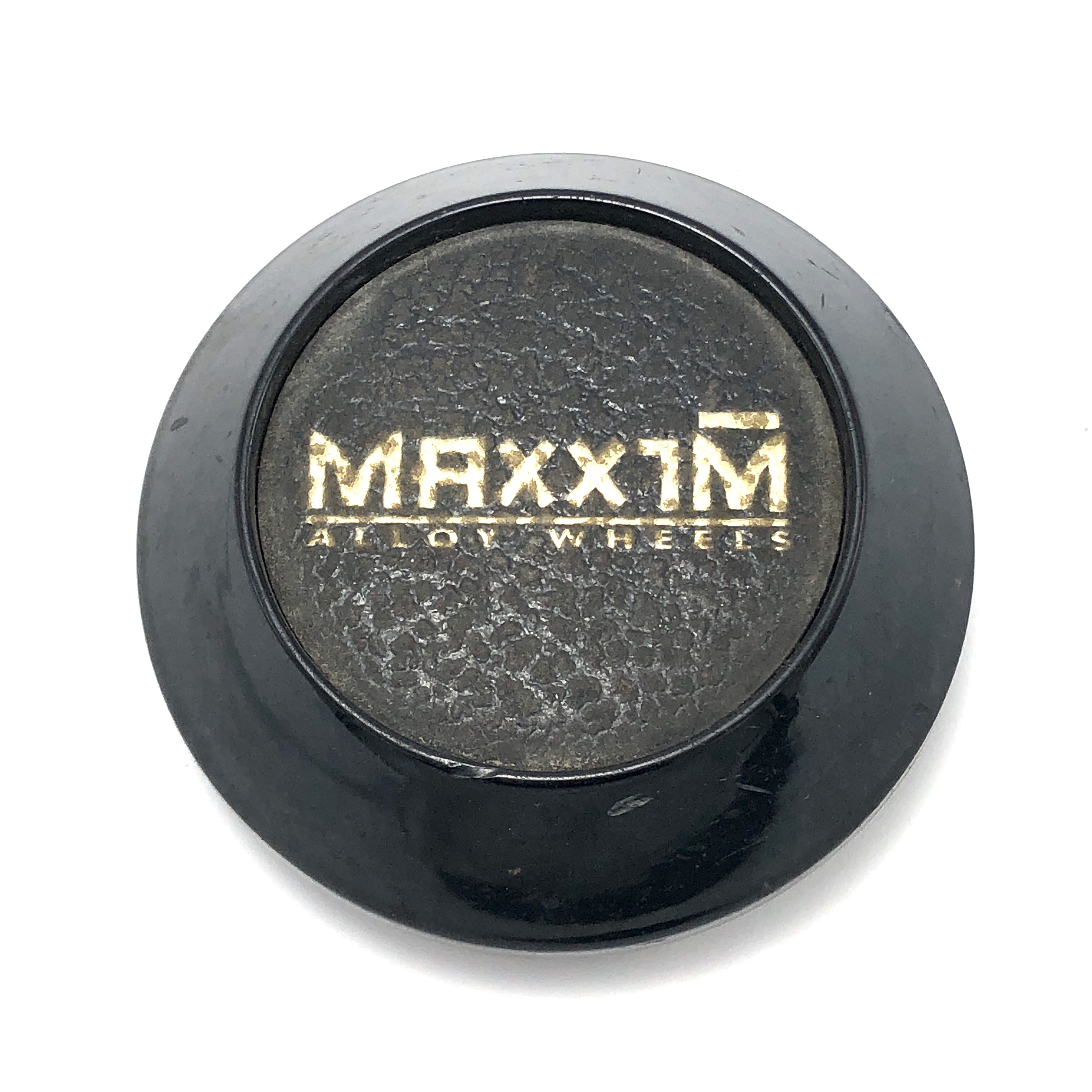 Maxxim Alloy Wheels Center Hub Cap 2.75" Diameter Black & Gold Snap In ...