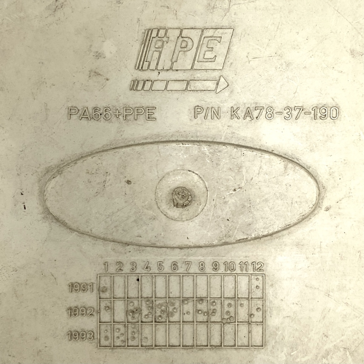 1993-1994 OEM Ford Probe Silver Snap In Wheel Center Cap P/N: KA78-37 ...