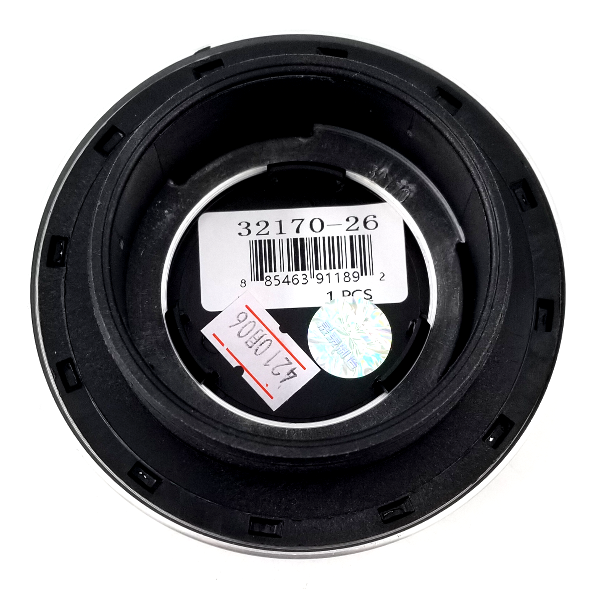 Rotiform RF Black Threaded RSE Black/Silver Foil Logo Wheel Center Cap ...