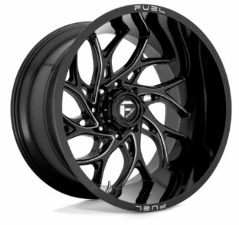 Fuel Gloss Black Bolt On D744 D747 Saber Siege Runner Center Cap 1004 ...