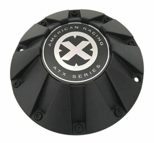 American Racing ATX Matte Black Center Hub Cap 8.5" for ATX805 Force ...