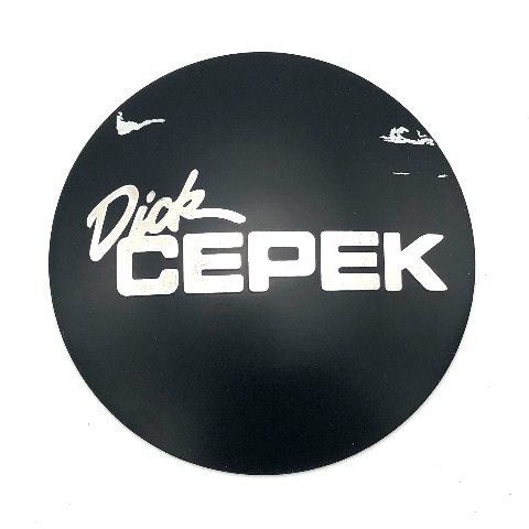 Dick Cepek 3" Adhesive Center Cap Logo Sticker Black & Chrome Dome ...
