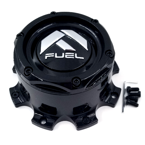 Fuel Gloss Black Bolt On D744 D747 Saber Siege Runner Center Cap 1004 ...