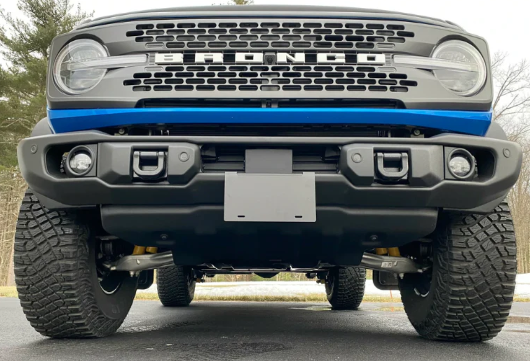 2021-2025 Ford Bronco Capable Bumper License Plate Mounting Bracket ...