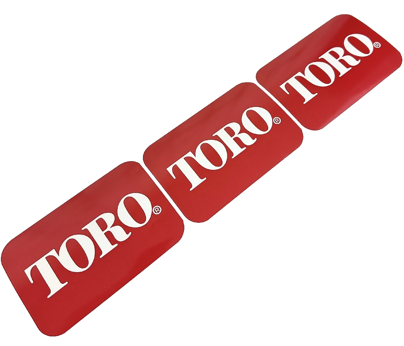 3x TORO Logo Vinyl Decals 4" x 6" - Walk Behind / Zero Turn Mowers ...