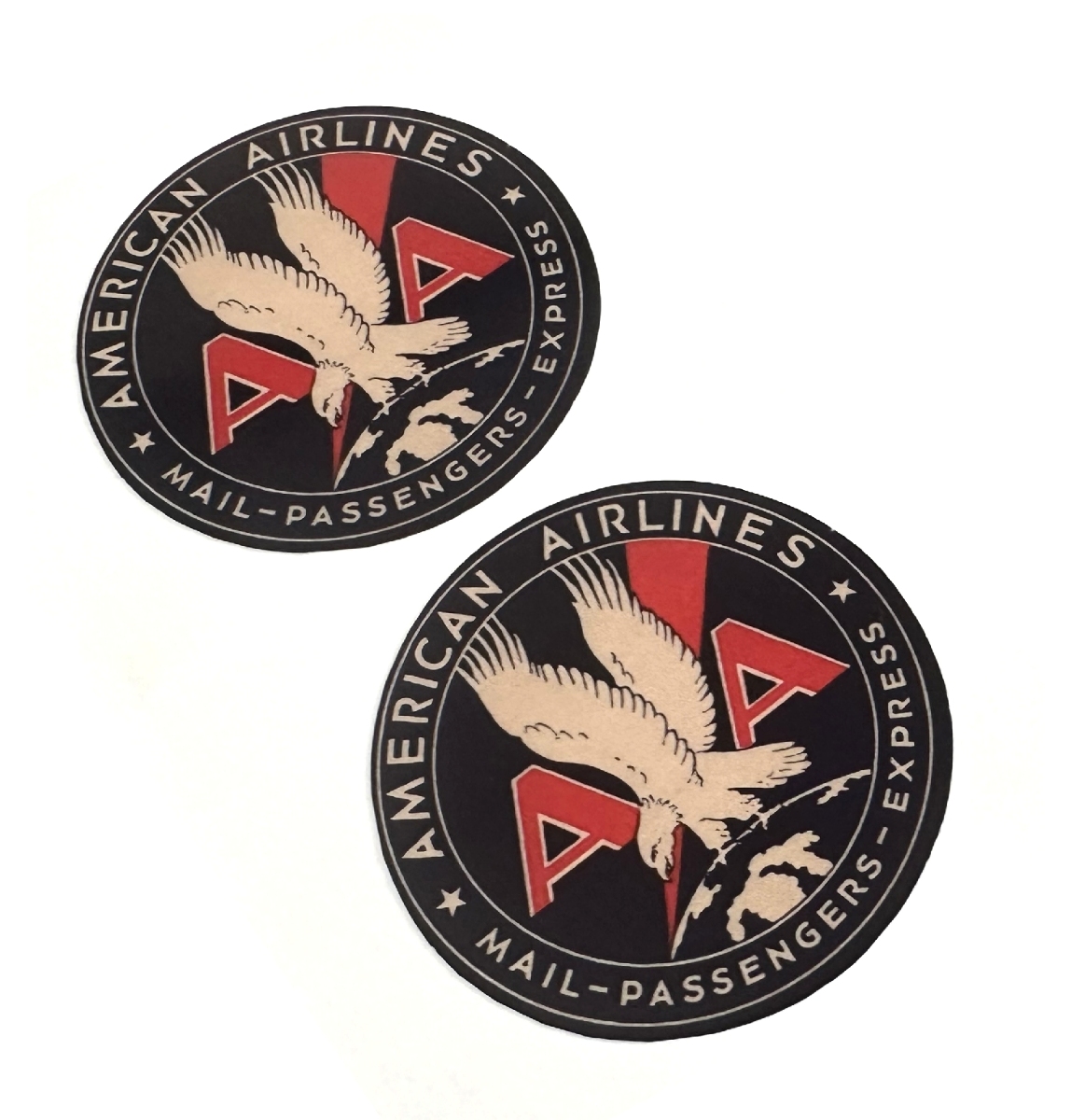 Vintage American Airlines Luggage Mail Stickers Decals Set of Two - 3 ...