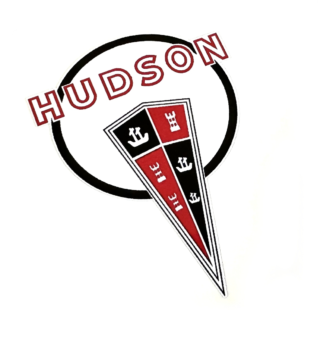 Vintage Hudson Red and Black Sticker Decal 2.8"x4" | RPI Designs DBA ...