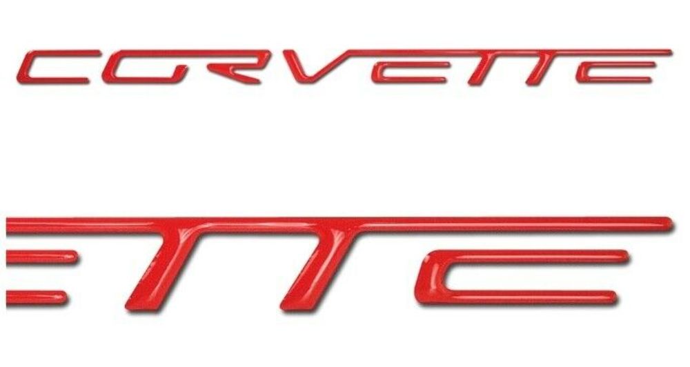 2005-2013 C6 Corvette Domed Size as Dash Lettering Letters Decal Kit 3D ...