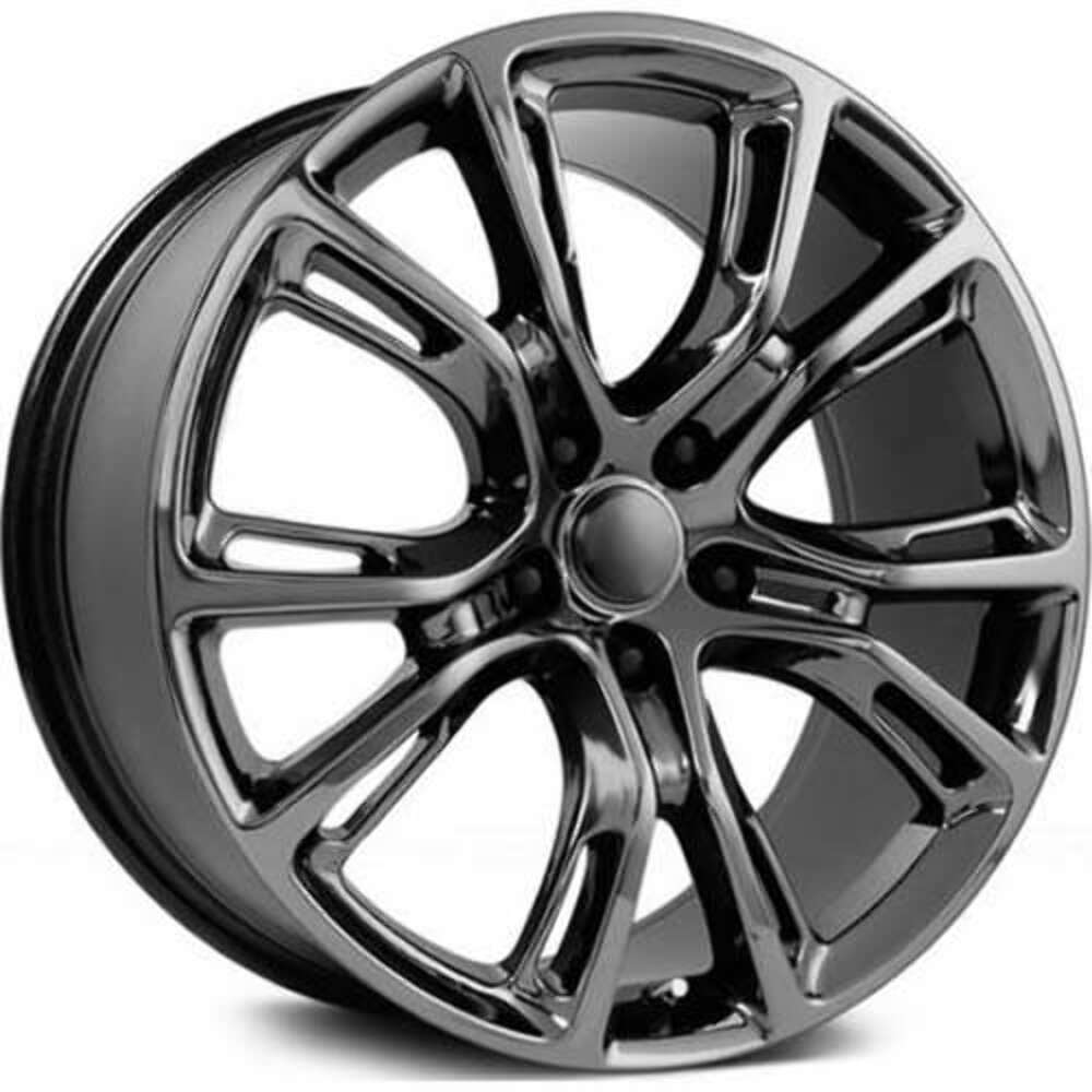 2012-2020 Jeep Grand Cherokee SRT8 Replica Wheel Rim Black Chrome 20x10 ...