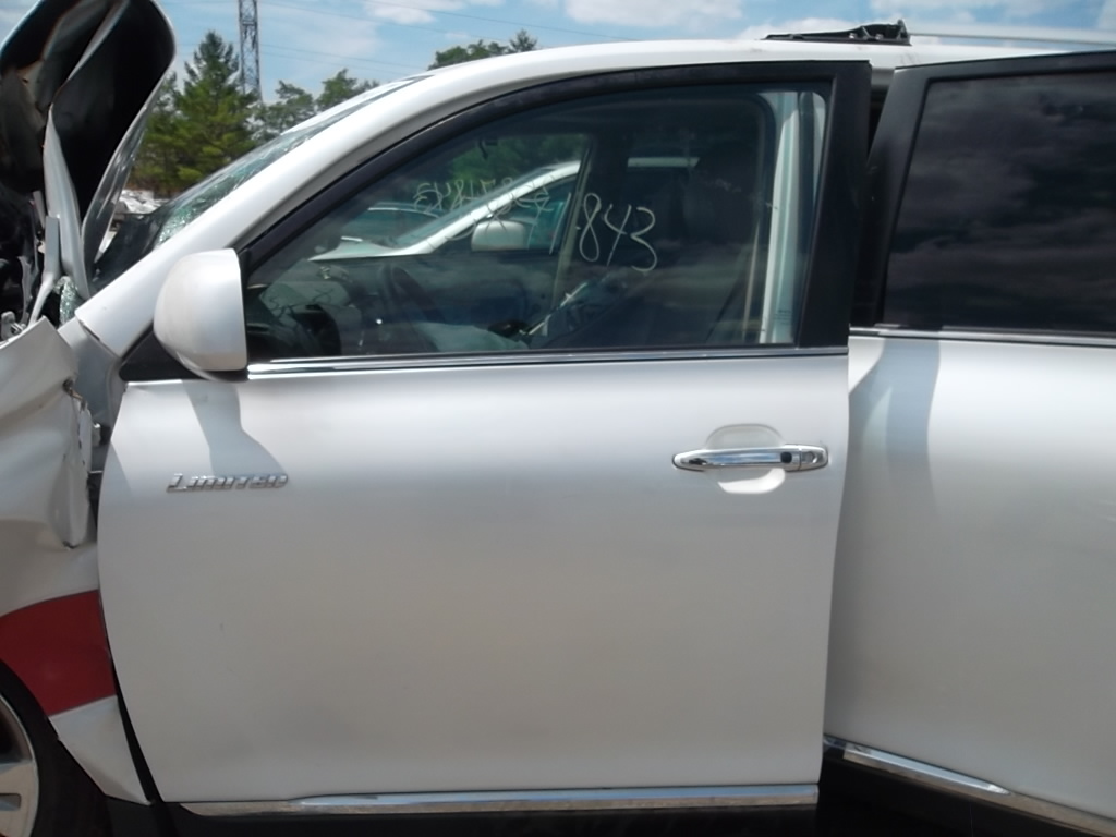 Front Door Highlander Driver White 67002-48100 Toyota Highlander 2008 ...