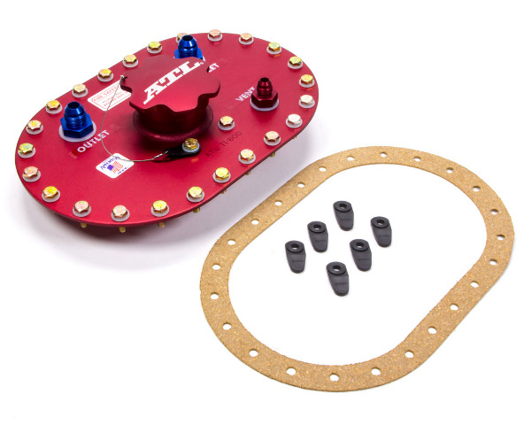 ATL FUEL CELLS Fill Plate Alum. w/Flap Valve -8an Fittings P/N - TF600 ...